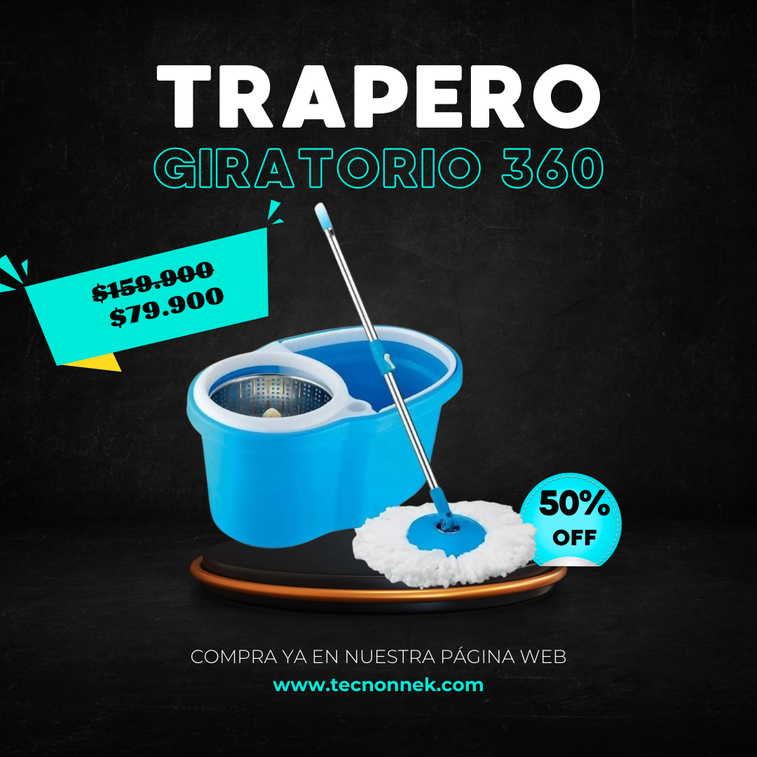 Trapero autoescurrible 360° – TECNONNEK OFICIAL