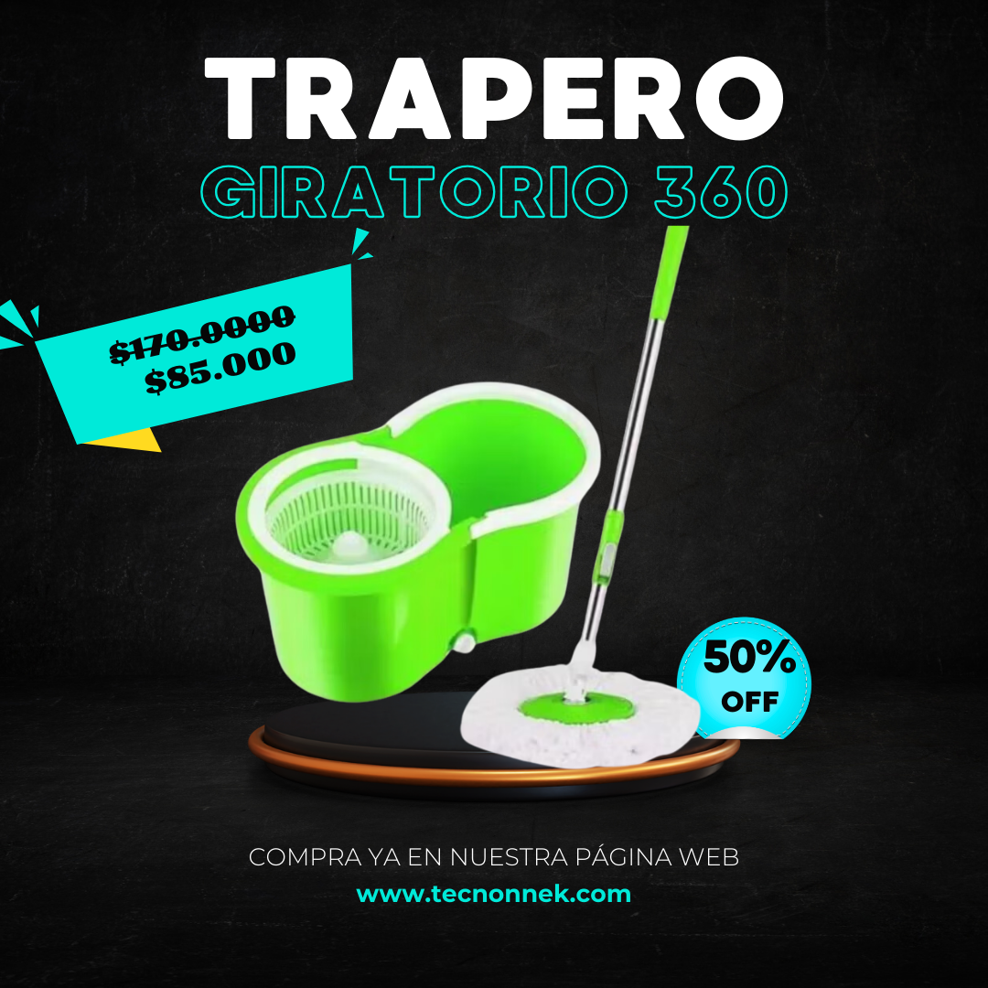 Trapero autoescurrible 360° – TECNONNEK OFICIAL